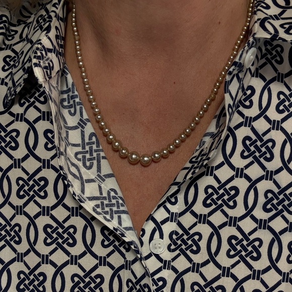 Sterling Imp | Jewelry | Classic Double Strand Pearl Necklace | Poshmark
